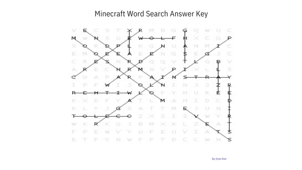 Minecraft Word Search – The Bridge